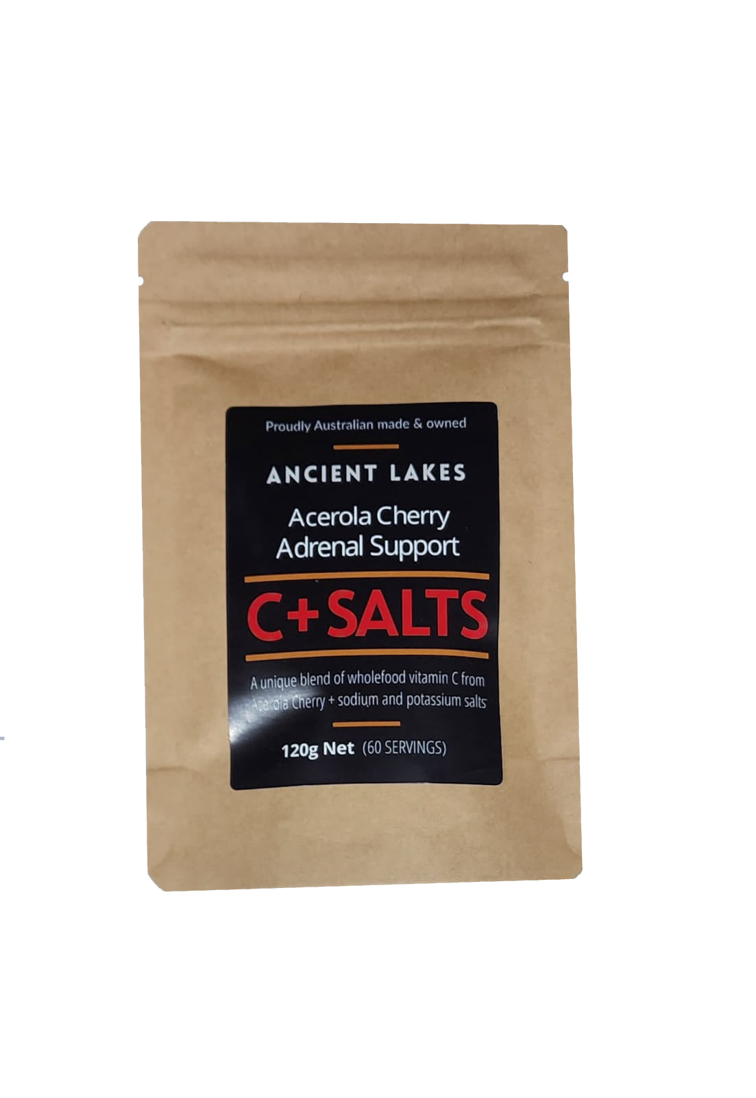 Ancient Lakes C+Salts Acerola Cherry Adrenal Support Powder 120gr ...