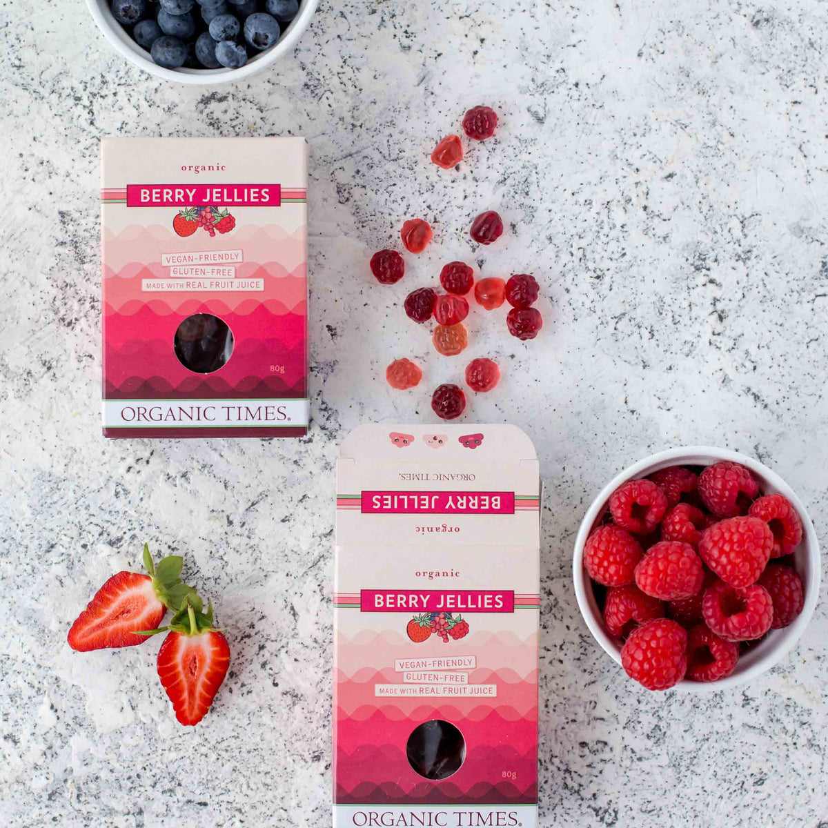 Organic Times Berry Jellies 80gr – KimiKim Organics