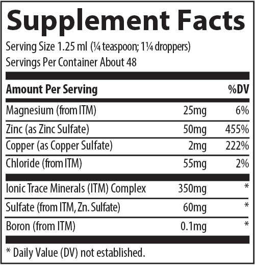 Trace Minerals Ionic Zinc 59ml KimiKim Organics trace-minerals-ionic-zinc-59ml-kimikim-organics